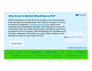 Belstar Microfinance Limited IPO Details | PDF