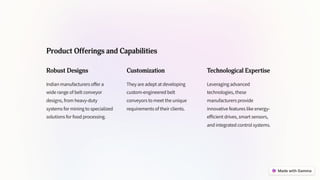 Belt Conveyor Manufacturers In India | Stone Crusher | PDF