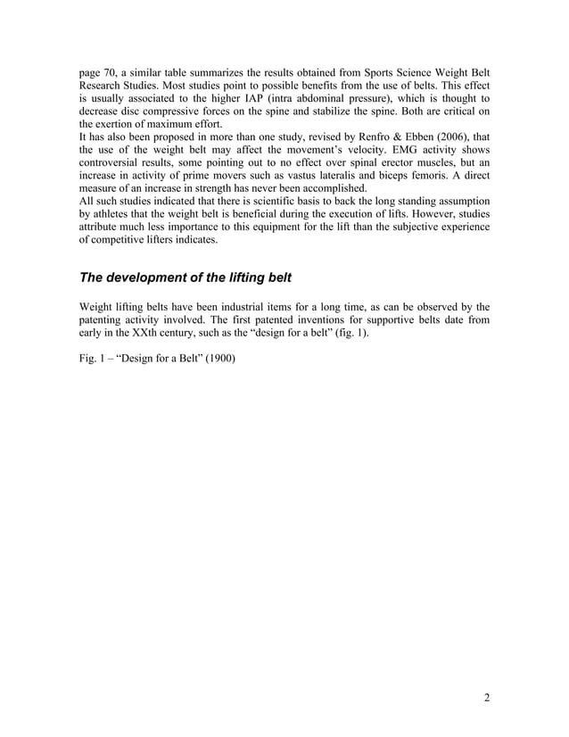The controversial role of the lifting belt | PDF