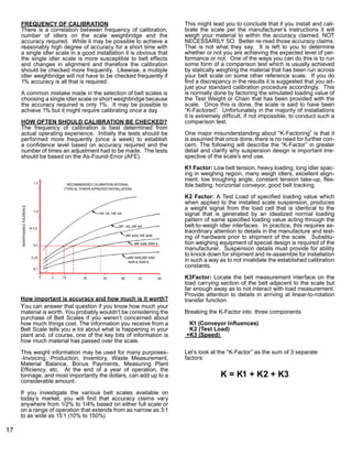 Belt scale-handbook | PDF