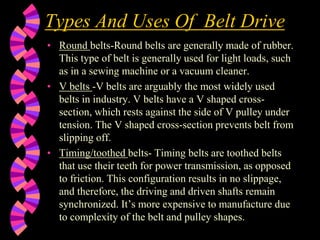 Belt and chain drive by momoh rashidat | PPT