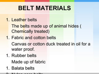 DTS-Belt and rope drives | PPT