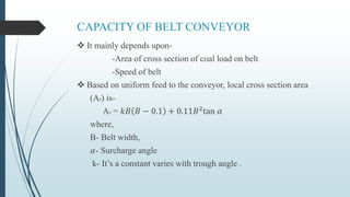 Belt conveyor | PPTX