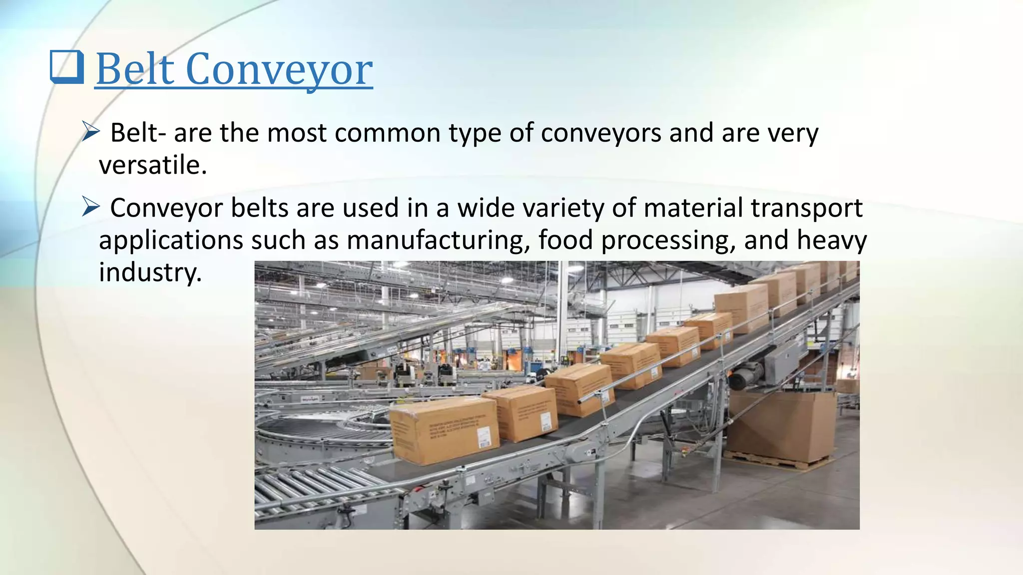Belt conveyor | PPTX