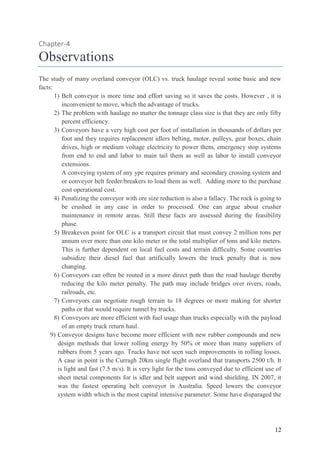 Belt conveyor and Haulage system in the mine | PDF