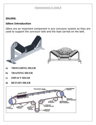 Belt conveyor and its type | PDF