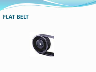Belt drive in machines presentation | PPTX