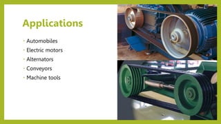 Belt Drives and design procedure of belt drive | PPTX
