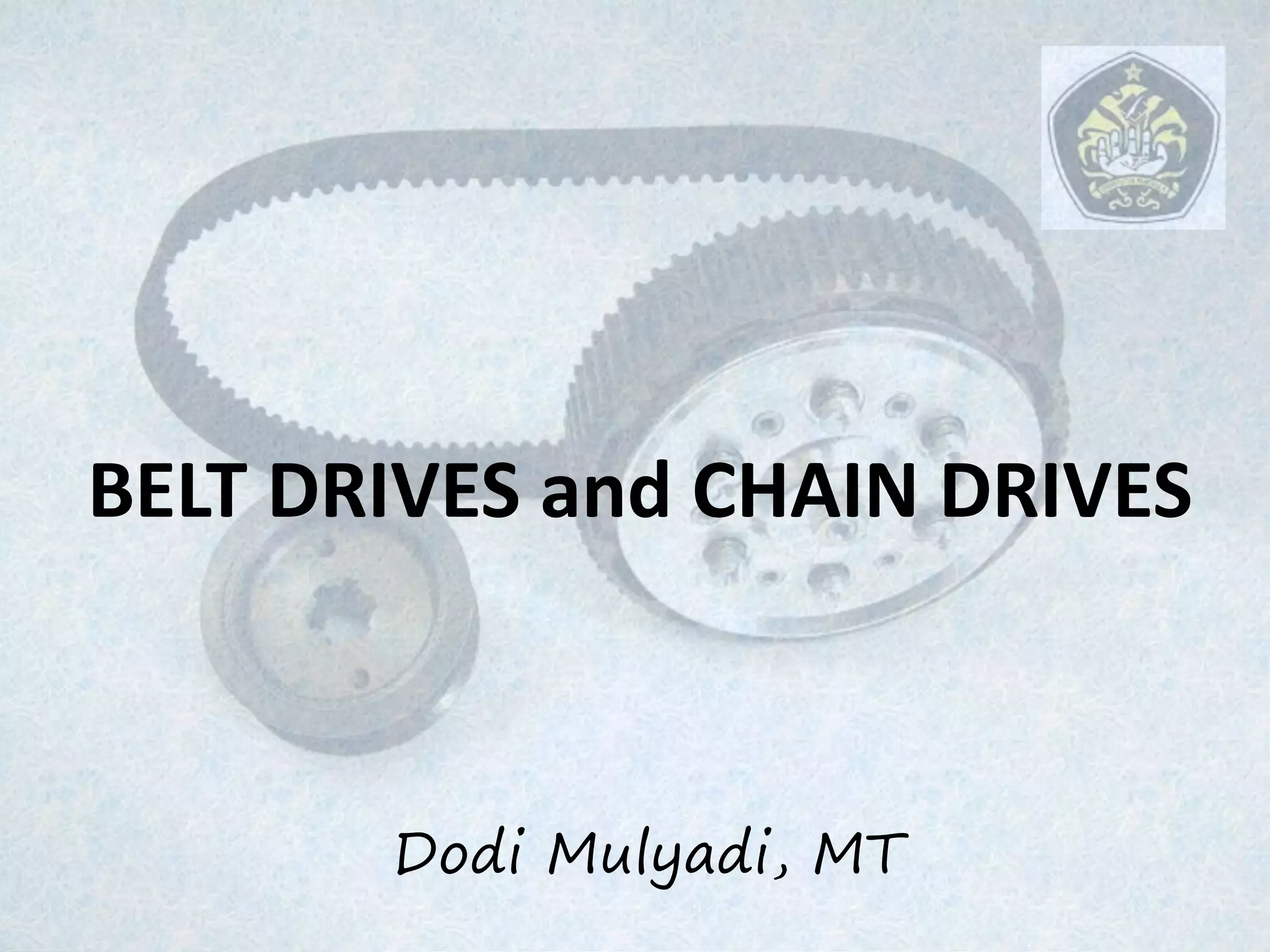 Belt drives and chain drives | PDF