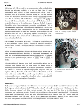 Belt (mechanical) wikipedia | PDF