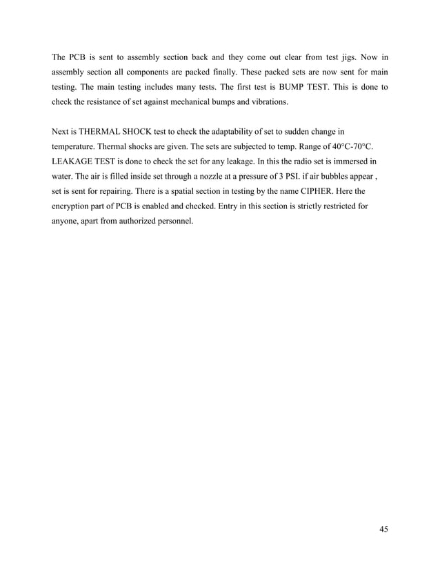 Bharat Electronics Limited (BEL) : Training Report | DOCX | Consumer ...