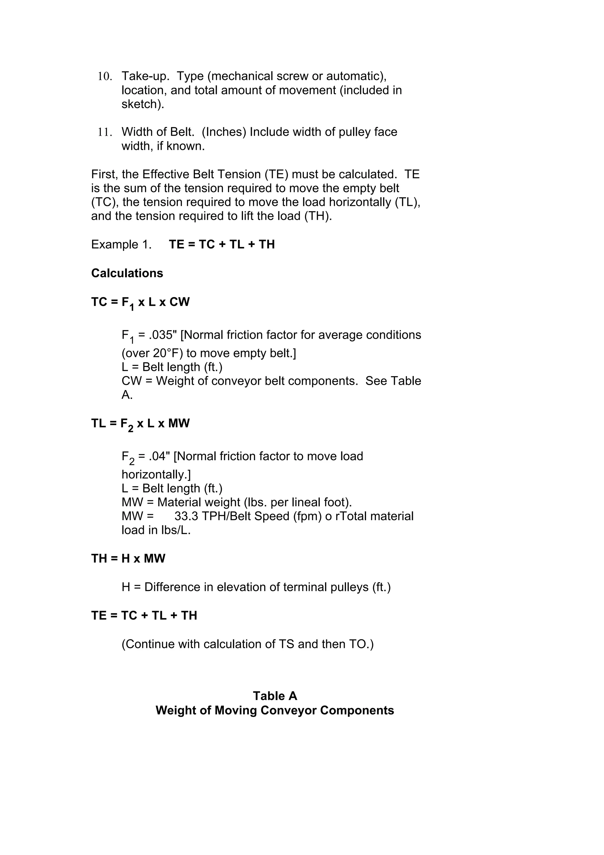 Belt tension calculation | PDF