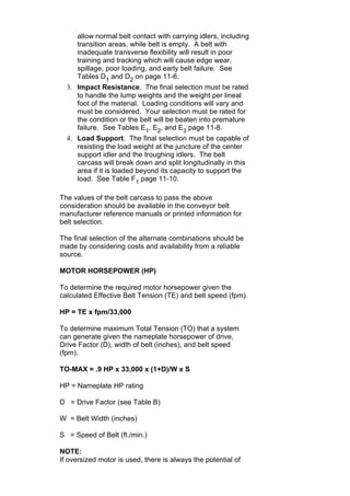 Belt tension calculation | PDF