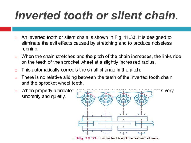 BELT TENSIONING METHODS, Chain drive introduction, Power transmitted by ...