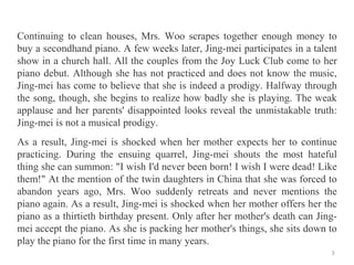 Summary and Theme: Two Kinds by Amy Tan | PPTX