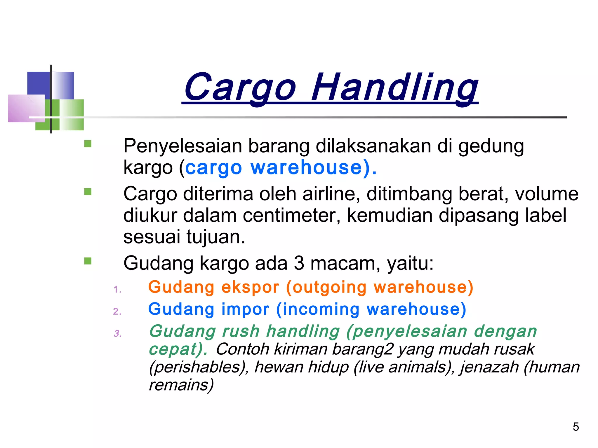 Belum lingkup ground handling | PPT