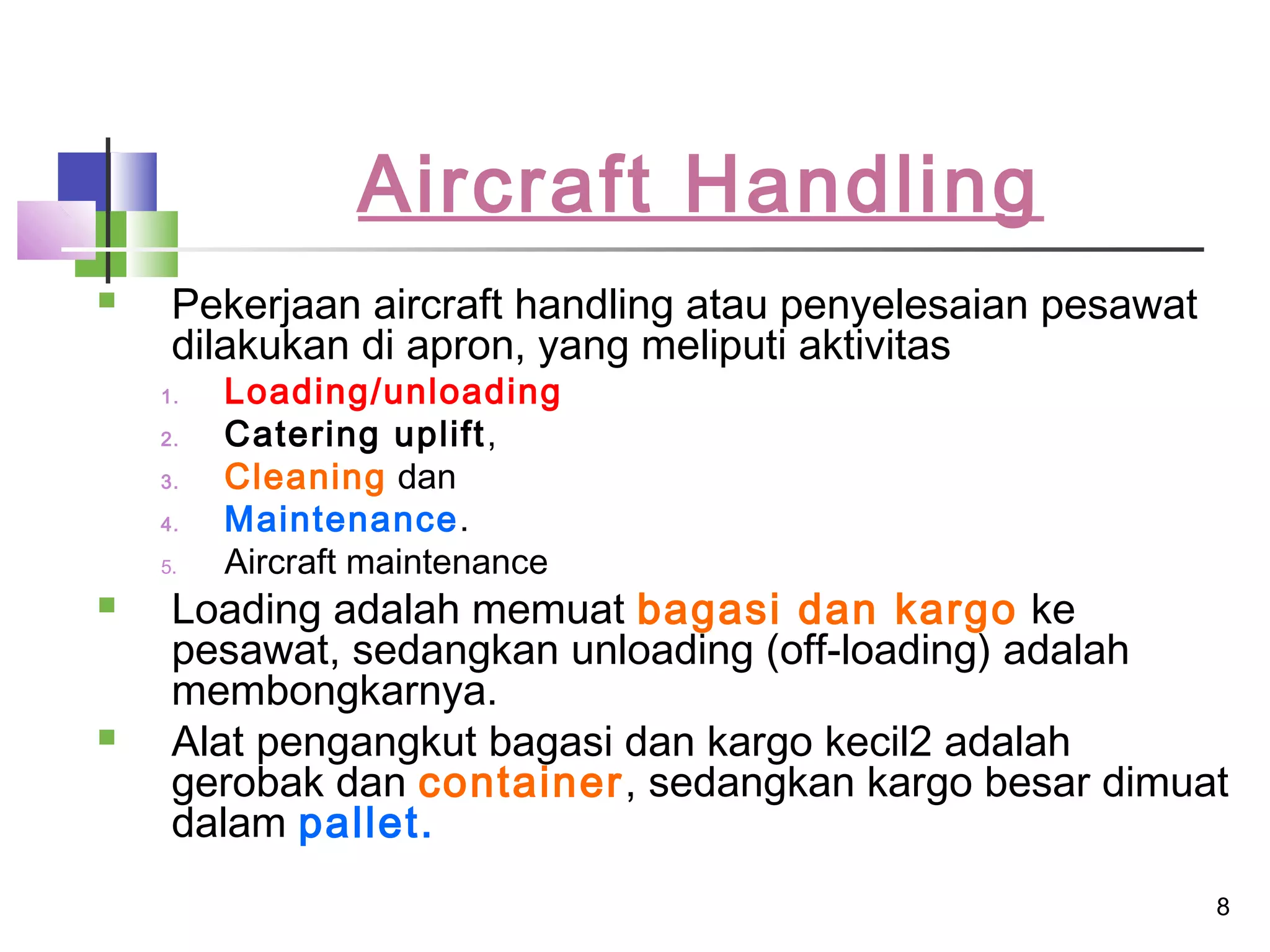 Belum lingkup ground handling | PPT
