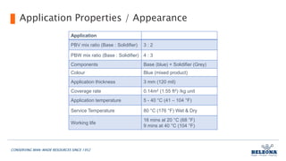 Belzona-Product 1818 product ppt presentation | PPTX