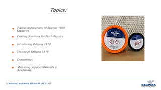 Belzona-Product 1818 product ppt presentation | PPTX