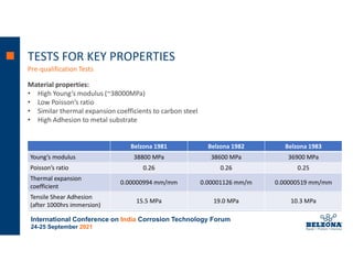 Belzona Presentation by NICCO | PDF
