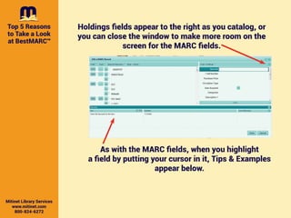 Mitinet Library Services - Top 5 Reasons to Look at BestMARC | PPT