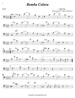 BEMBA COLORA (CELIA CRUZ) | PDF
