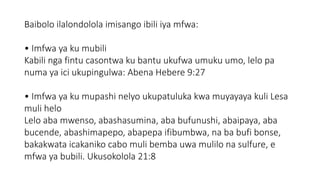 Bemba Soul Winning Gospel Presentation - Only JESUS CHRIST Saves.pptx