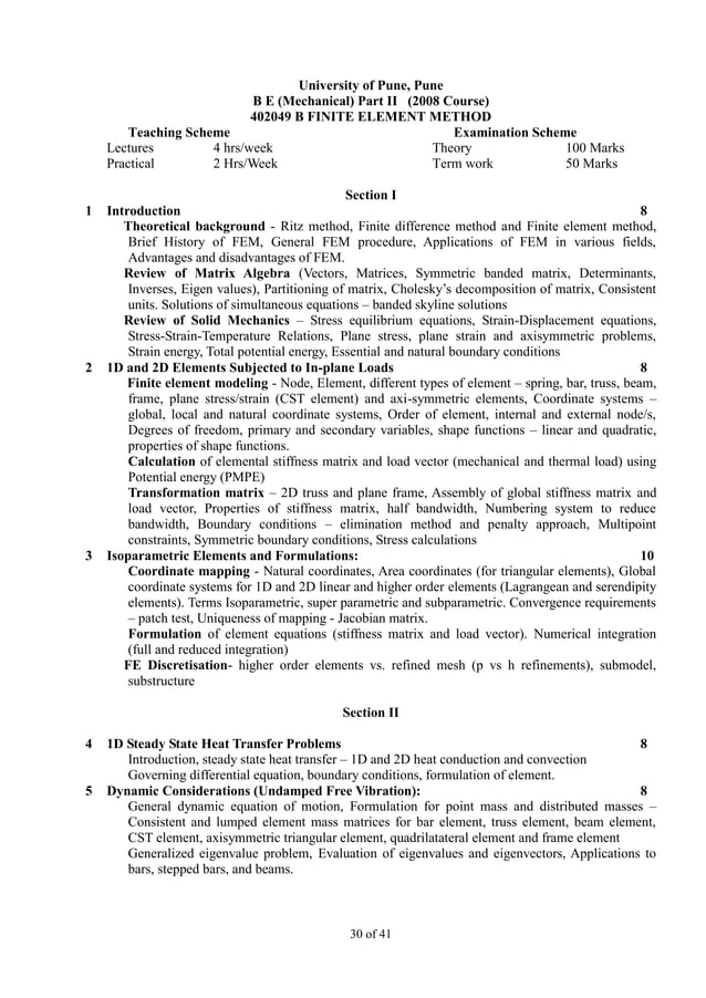 Be(mechanical engineering)2008 course | PDF