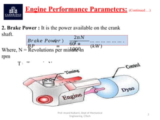 BEMEM_Module 3 ic engines and few numericals | PPTX