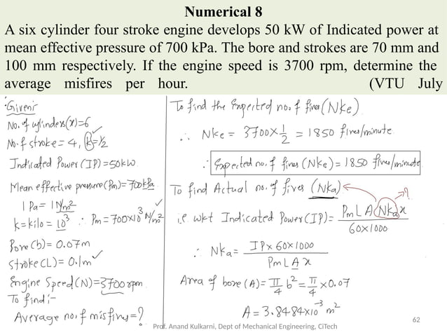 BEMEM_Module 3 ic engines and few numericals | PPTX