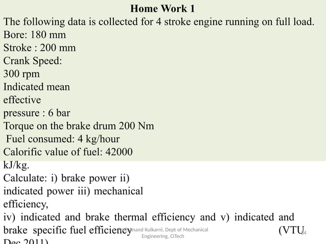 BEMEM_Module 3 ic engines and few numericals | PPTX