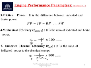 BEMEM_Module 3 ic engines and few numericals | PPTX