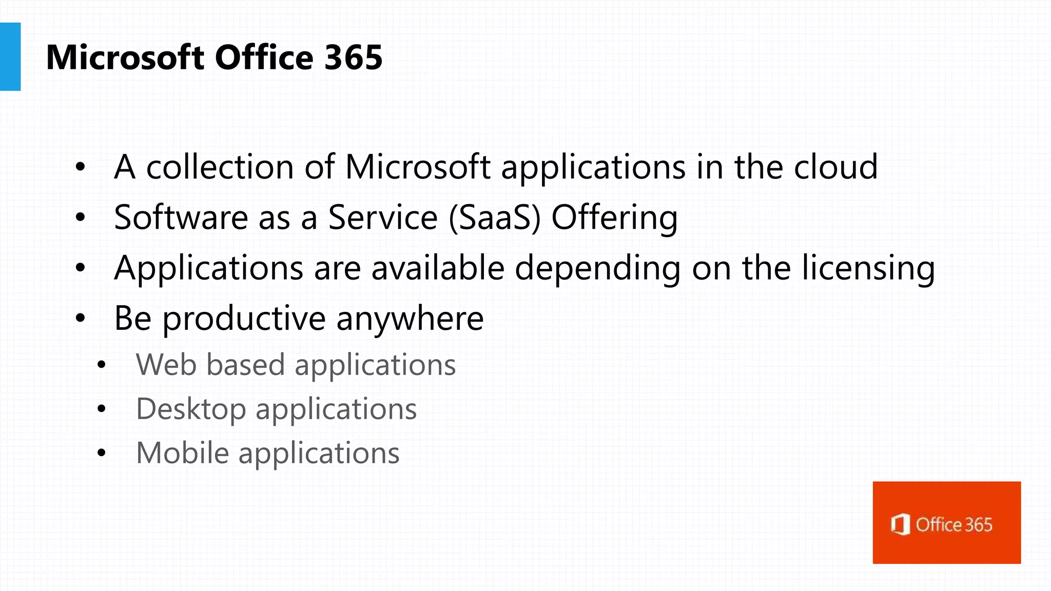 Be More Productive with Microsoft Office 365 | PPTX | Email | Internet