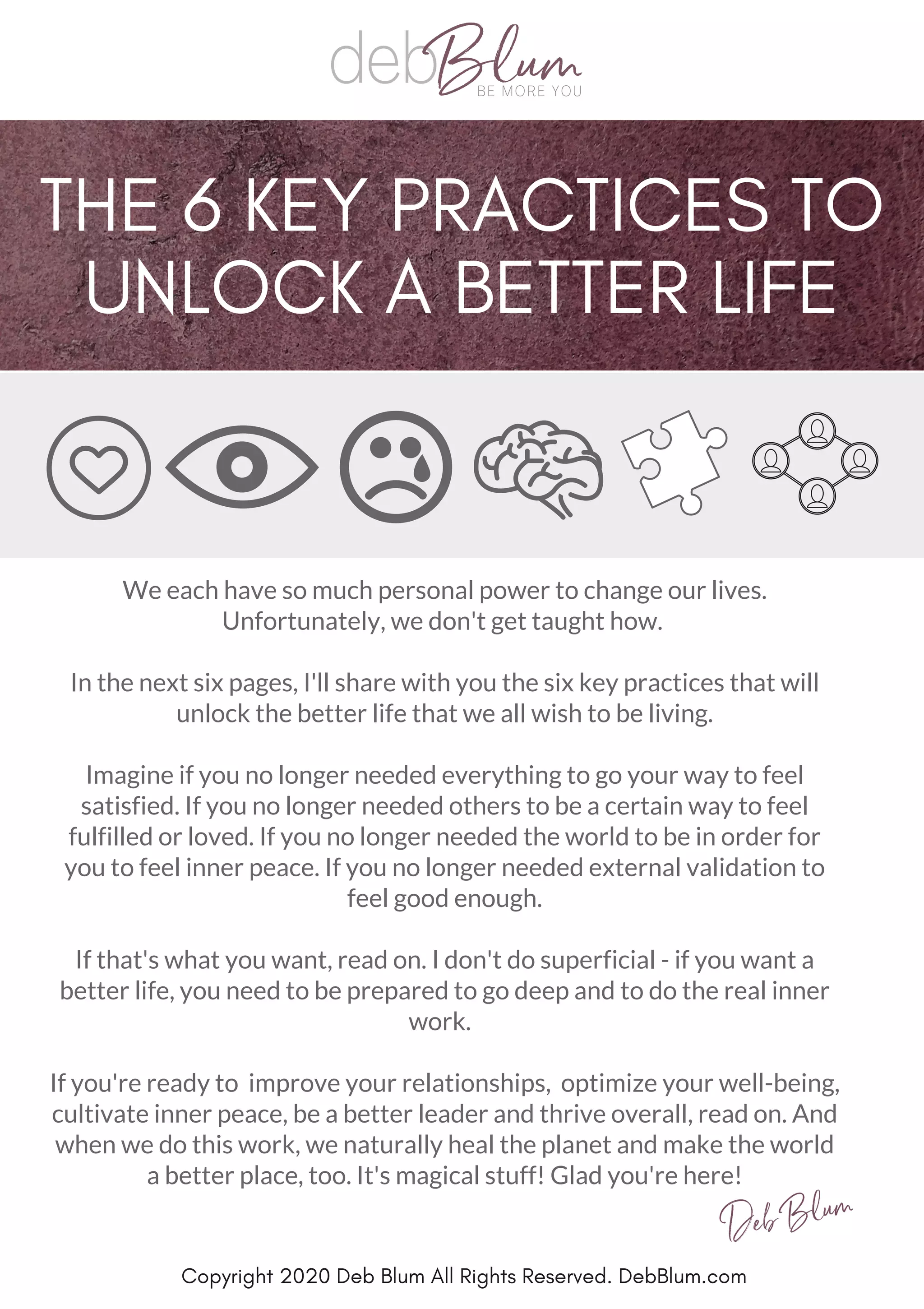 6 Key Practices to Unlock a Better Life | PDF