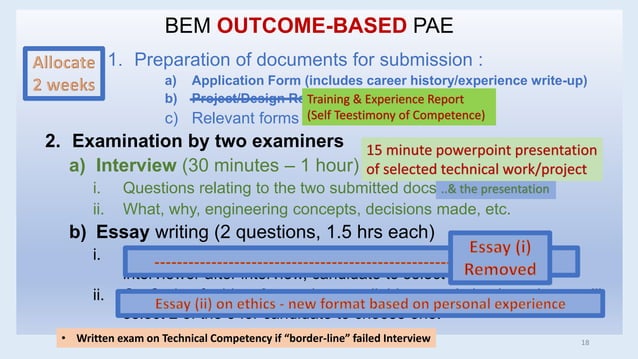 BEM OUTCOME-BASED PROFESSIONAL ASSESSMENT EXAMINATION.pdf | Resume ...
