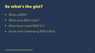 The benefits of BEM CSS | PDF
