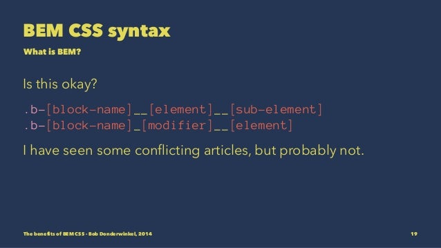 The benefits of BEM CSS