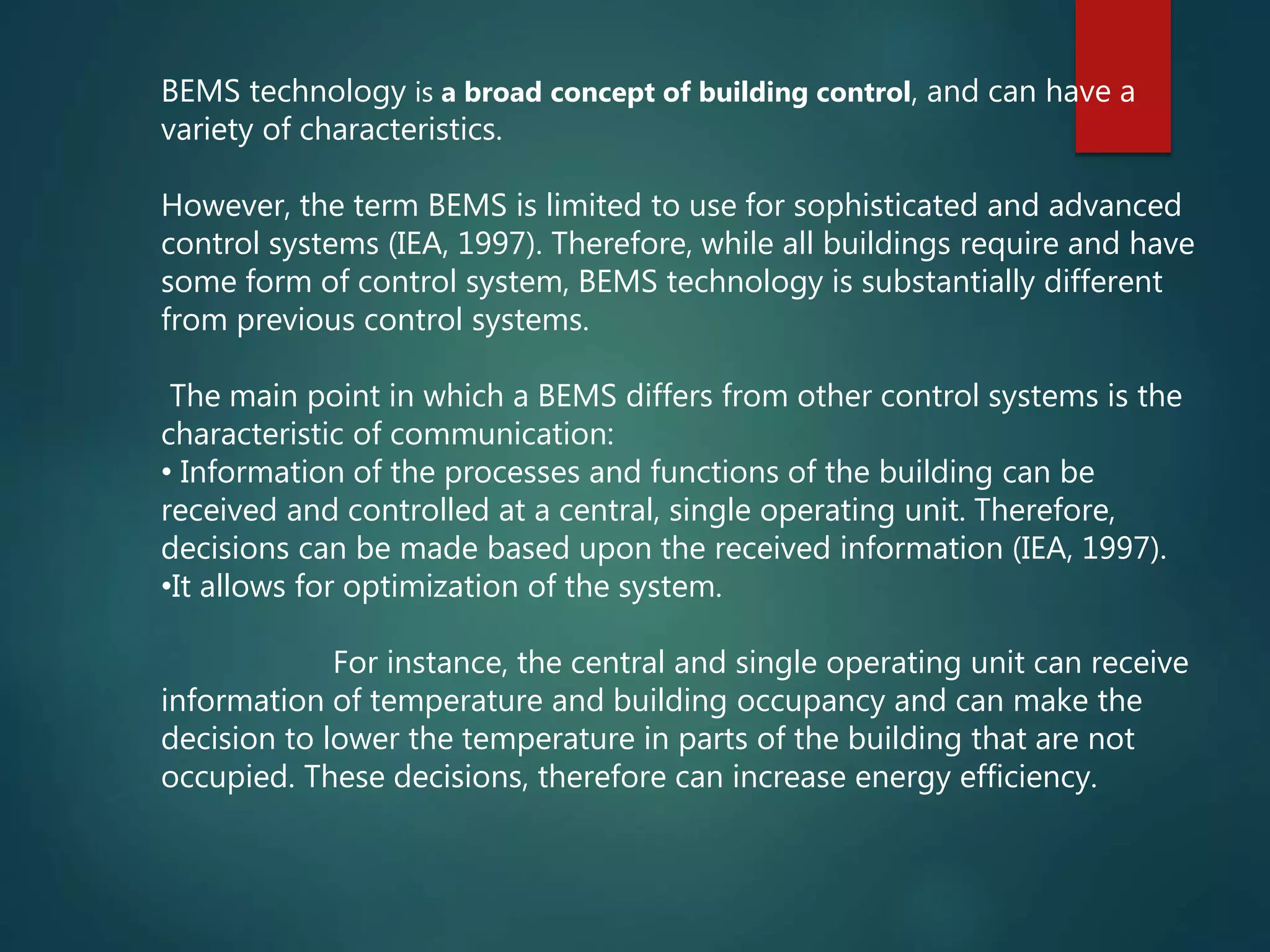 Building Energy Management Systems | PPTX