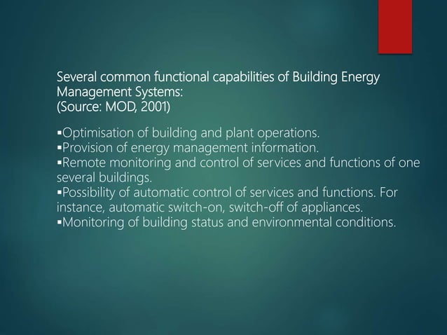 Building Energy Management Systems | PPTX | Power and Energy Industry ...