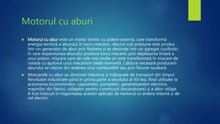 Motorul cu aburi | PPTX