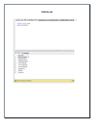 EJERCICIOS DE BENFORTAN | DOCX | Databases | Computer Software and Applications