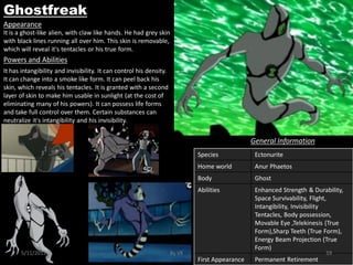 Ben 10 Ghostfreak True Form