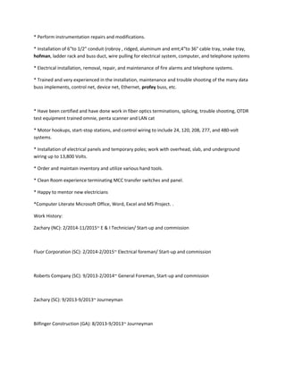 Ben%27s resume copy 2 | RTF