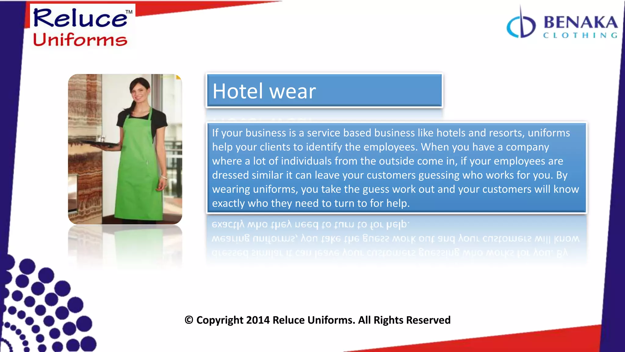 Reluce Uniforms Presentation | PPT