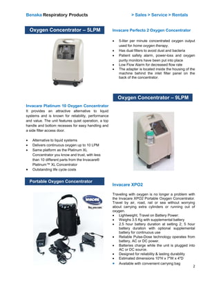 Benaka respiratory products | PDF