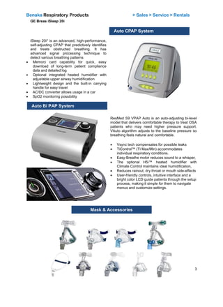 Benaka respiratory products | PDF