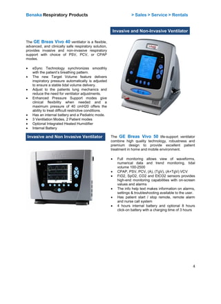 Benaka respiratory products | PDF