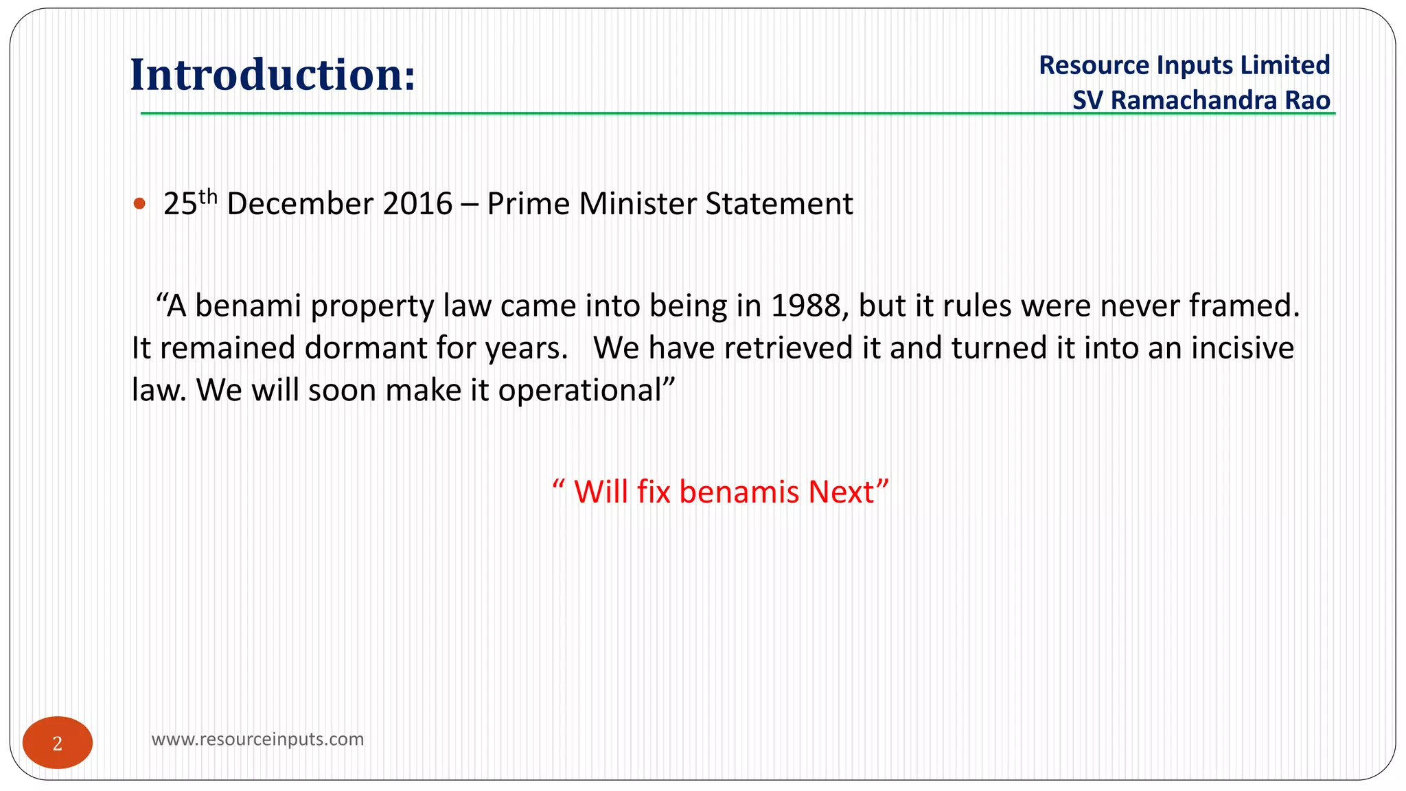 Benami act svrr at nlr | PPT