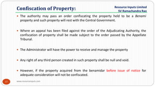 Benami act svrr at nlr | PPT