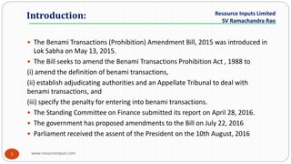 Benami act svrr at nlr | PPT